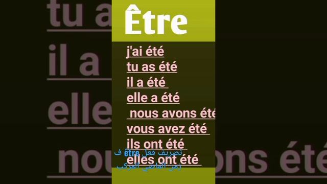 verb être du le passé composé