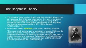 Ethics - Value Theory - Hedonism, part 1