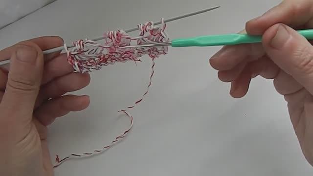 Узор брумстик спицами