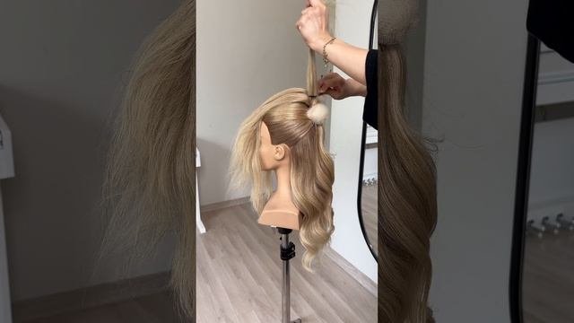 Собираем прекрасный вечерний хвост! #hairstyle #hairtok #hairtutorial #hair #beauty