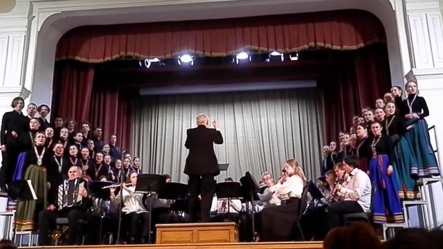 Духовой оркестр и народный хор музыкального училища им. П.И. Чайковского - Катюша (21.03.2023)