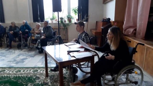Концерт в Чайковском доме интернате для престарелых и инвалидов