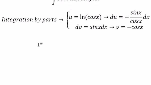 Calculus help: Integral of sinx ln(cosx)dx - Integration techniques and ...