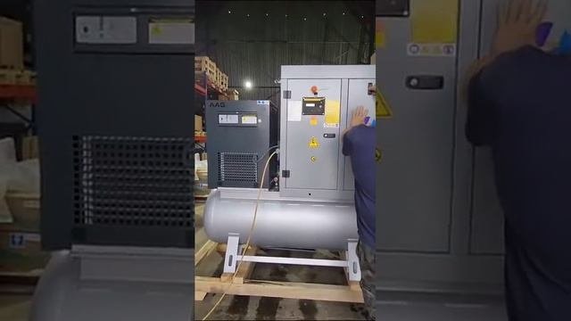Пробный запуск компрессора LKV 15/7,5 MITK LUPAMAT (Турция)
