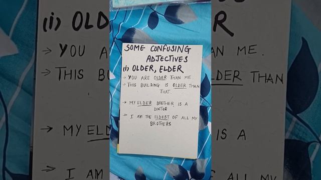 #Some confusing adjectives