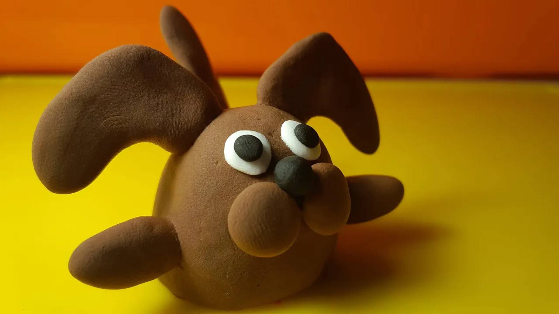 Собака из пластилина. Как слепить из пластилина собачку. Plasticine dog