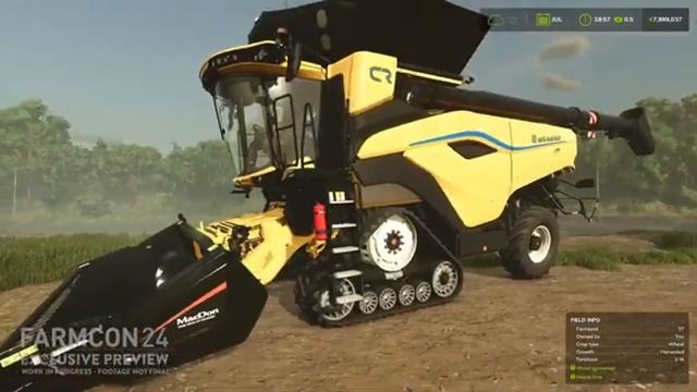 Игровой процесс FS25-Прохождение с MacDonПак|Новая система обертывания тюков(RaniWrap)#fs25 #фс25