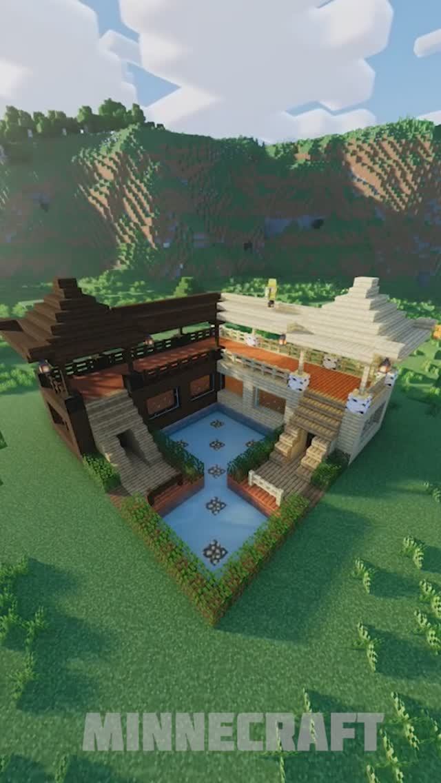 Как Построить Красивый Дом в Minecraft. Крутые постройки в майнкрафт. #Minecraft