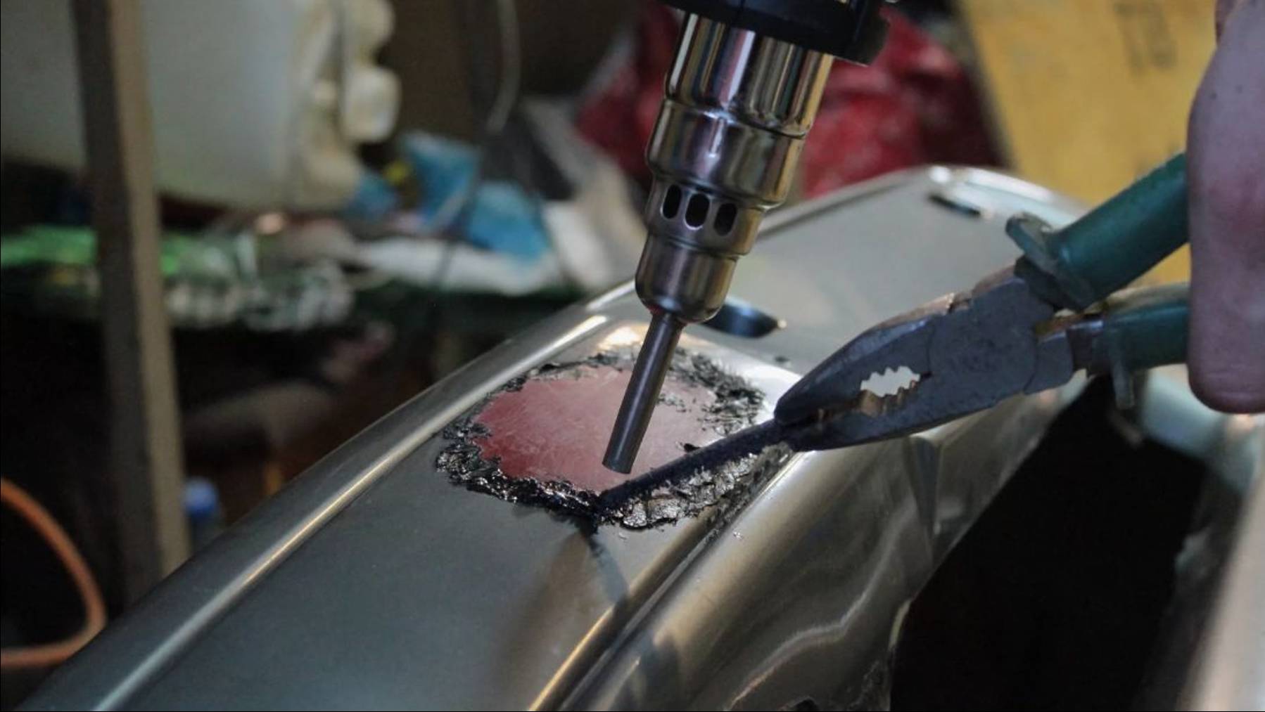 Пайка бампер на Вортекс Корда своими руками. часть №1.