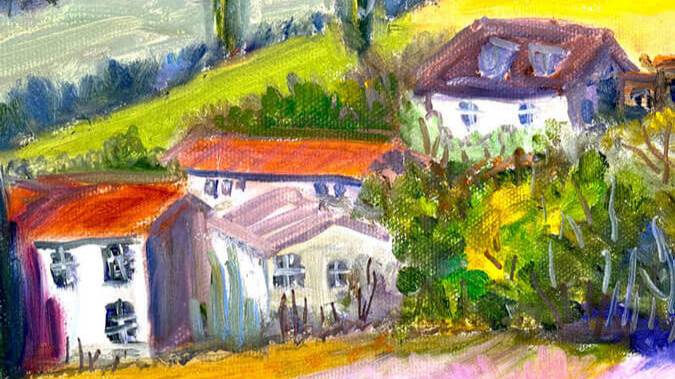 Домики Прованса - Картины serjbond