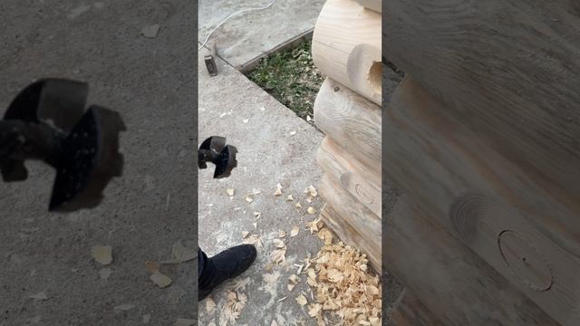 Испытываем Сверло форстнера от Деволт и наБревно