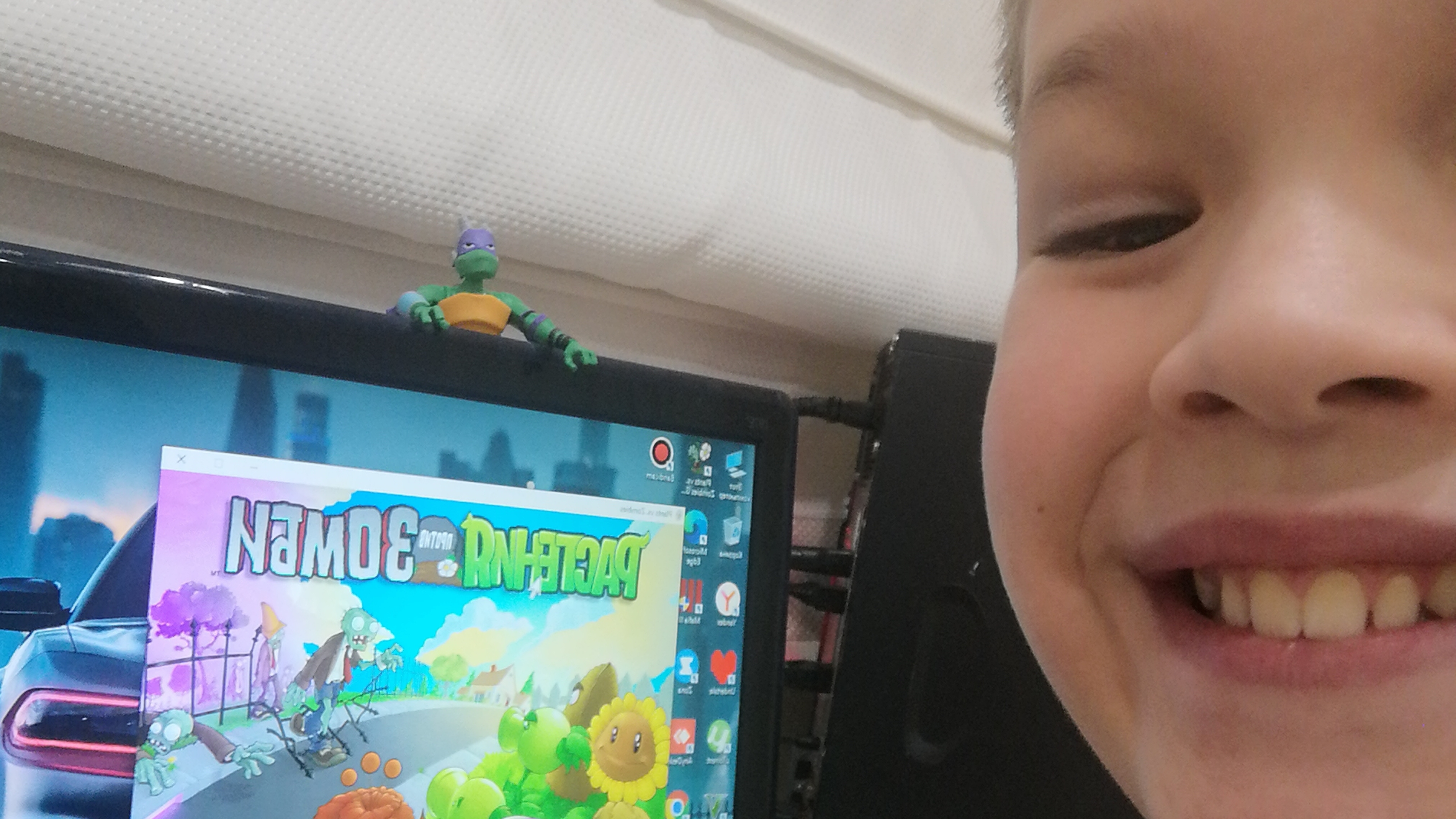 Играю в pvz с другом но