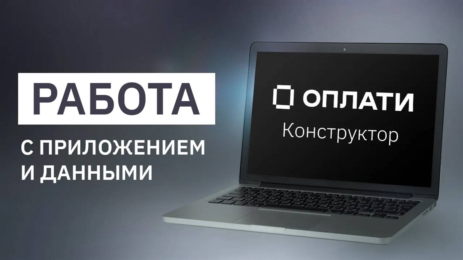 Оплати.Конструктор: работа с приложением и заполнение данных