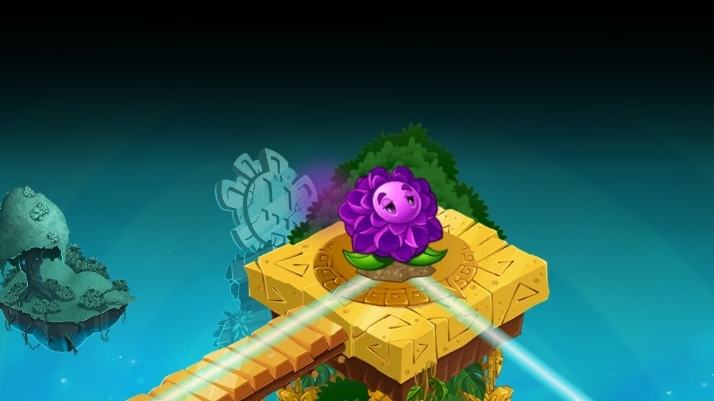 Получил фиолетовый цветок в Plants vs Zombis 2. 15-20 уровни