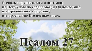 27 псалом с толкованием. Просьба о спасении и благодарение за него.
