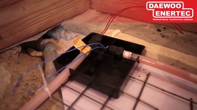 Монтаж теплого пола XL PIPE для отопления бани