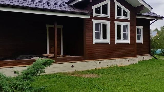 Видео  проекта 0-100-069. Дом из клееного бруса.