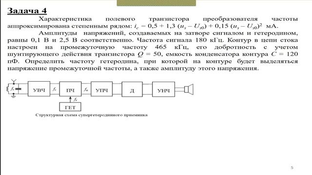 12. Радиотехнические цепи и сигналы. Практическое занятие №12 (20.11.2021) [5 семестр]