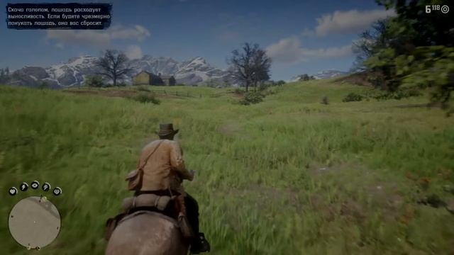 Прохождение игры Red Dead Redemption 2 #4 Кобыла хорошо дерётся (без комментариев)