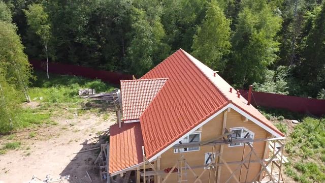 Продолжаем отделочные работ дома из клееного бруса ы в КП Редькино