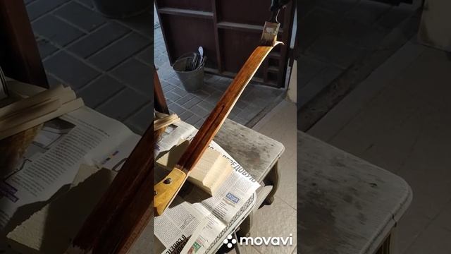 Making a cosplay bow with arrows made of wood based on the game the lost of us 2