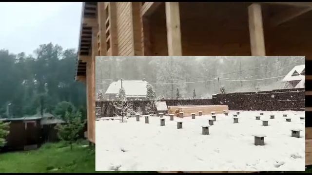 Закончили монтаж силовой части дома в СНТ Поляна