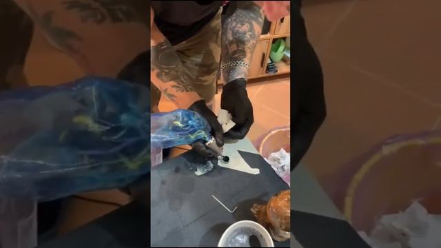 tattooing myself  NarutoBLCK12