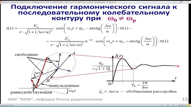 07. Радиотехнические цепи и сигналы. Лекция №9 (16.10.2021) [5 семестр]