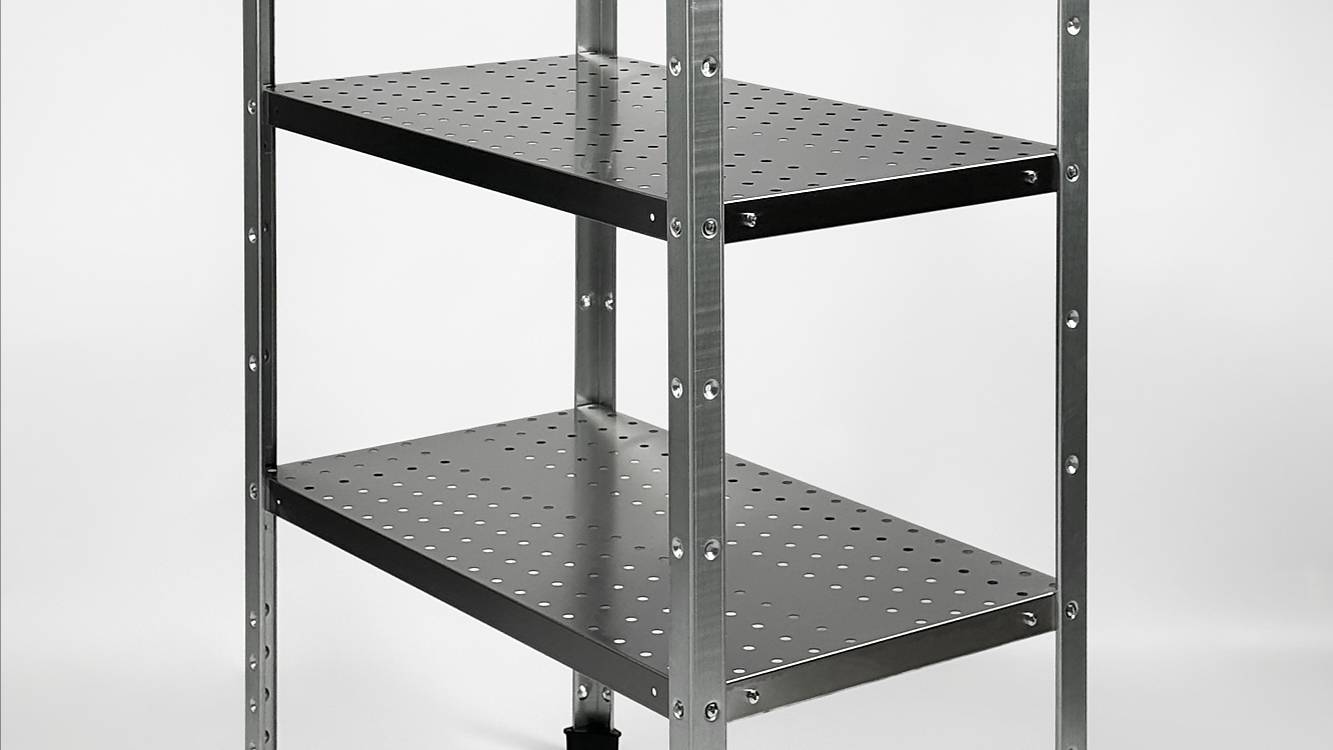 СТЕЛЛАЖ ПРОИЗВОДСТВЕННЫЙ ПЕРФОРИРОВАННЫЙ RESTOINOX СТПП-11/4