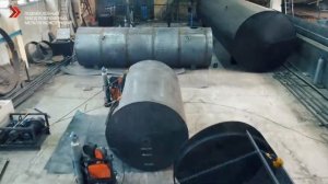 Производство стальных резервуаров РВС и РГС на заводе ПЗРМ. Производственная площадка (Наро-Фоминск)