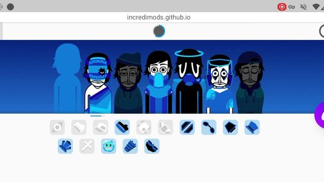 синий мод.(blu ну или blue)