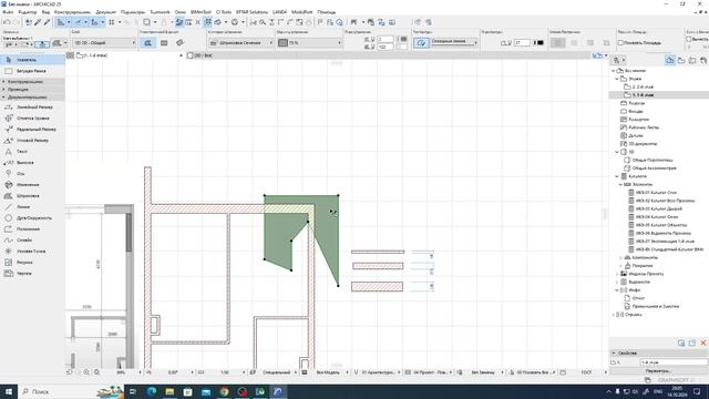 #2 Archicad | Начало построения обмерного плана