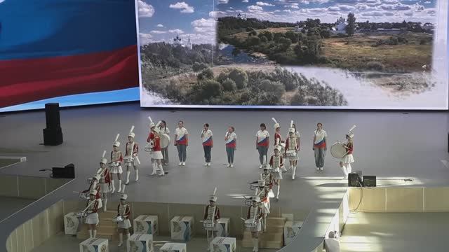 Праздник в детском лагере Орлёнок. Концерт в амфитеатре