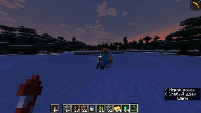 Даня играет в MINECRAFT с Тётей Викой.