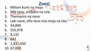 Суахили числа: считаем от 100 до 1,000,000 и больше