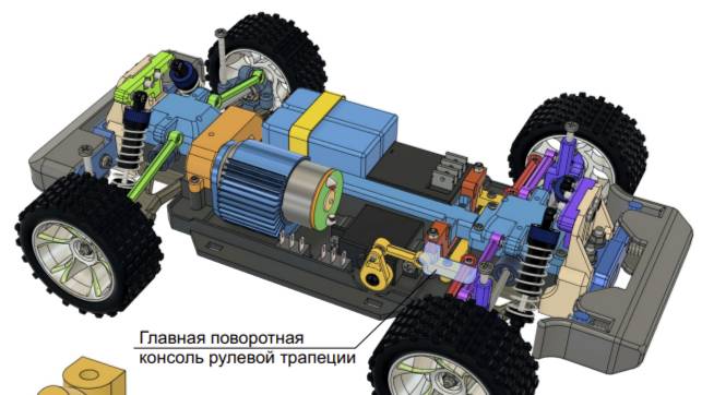 Главная поворотная консоль рулевой трапеции