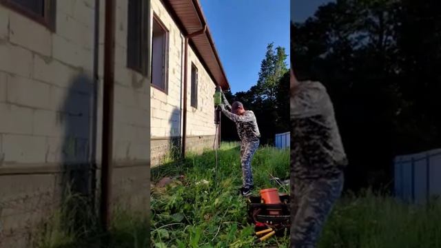 4 Ом на трех штырях заземления 4,5 м. #вечноезаземление