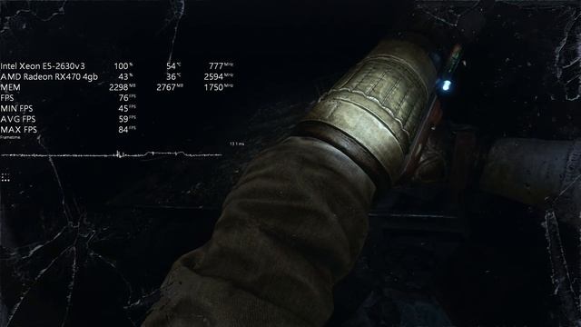Xeon E5-2630V3 + RX470 4GB (Metro Exodus 1080p)