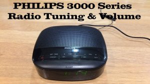 Philips Clock Radio Radio Tuning and Volume 3000 series