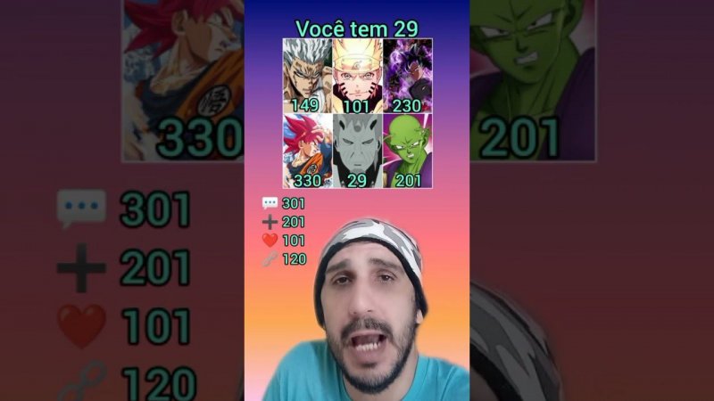 Monte Seu Time em Dragon Ball com os Personagens, Naruto, Goku, Garou, Goku Black e Hagoromo