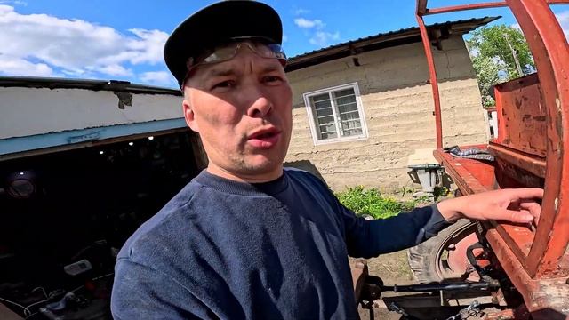 Трактор Т-25А готовимся к сезону! Ремонт навески и подключение гидравлики!