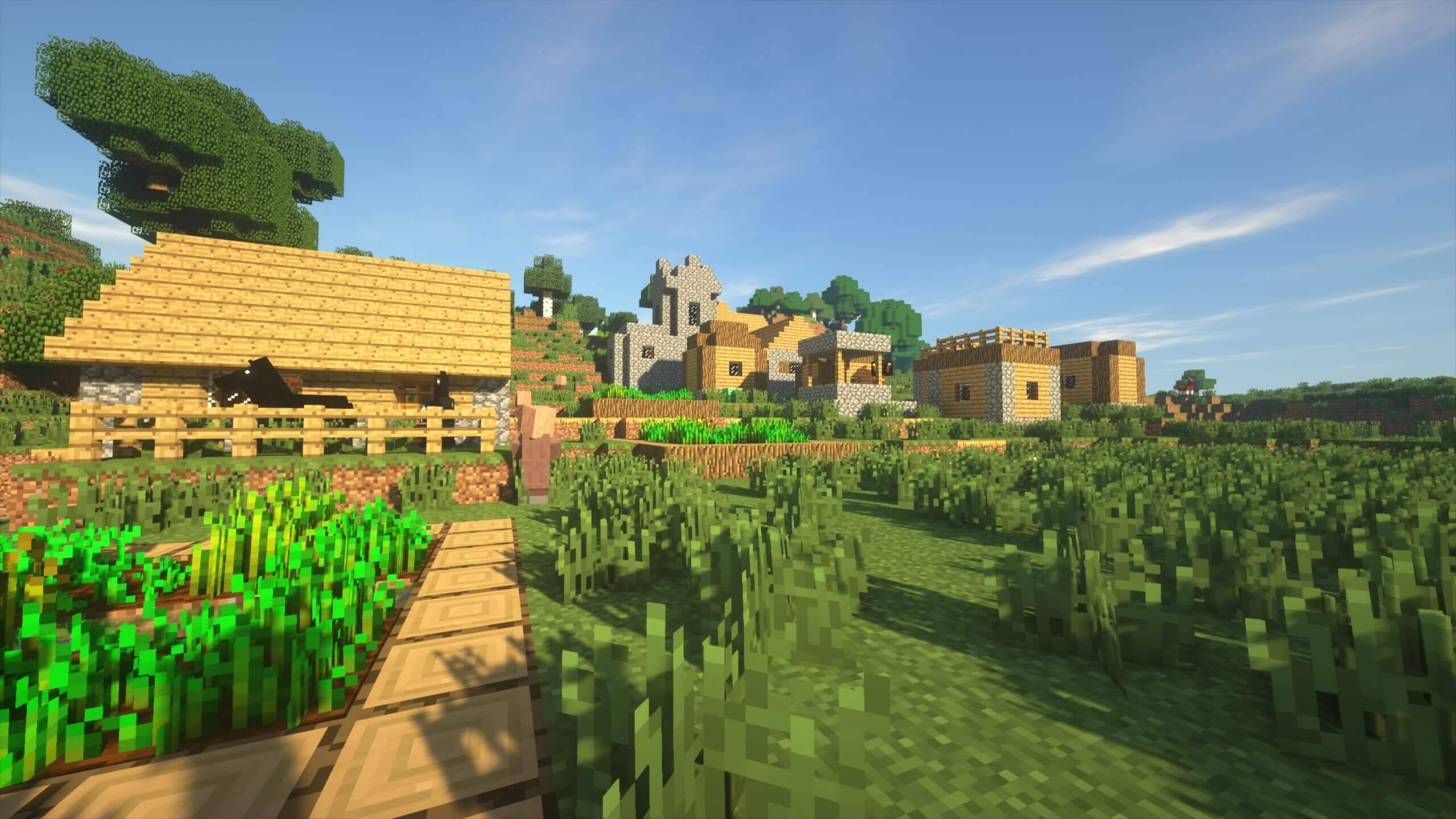 Вторая часть работаю на ферме в Minecraft