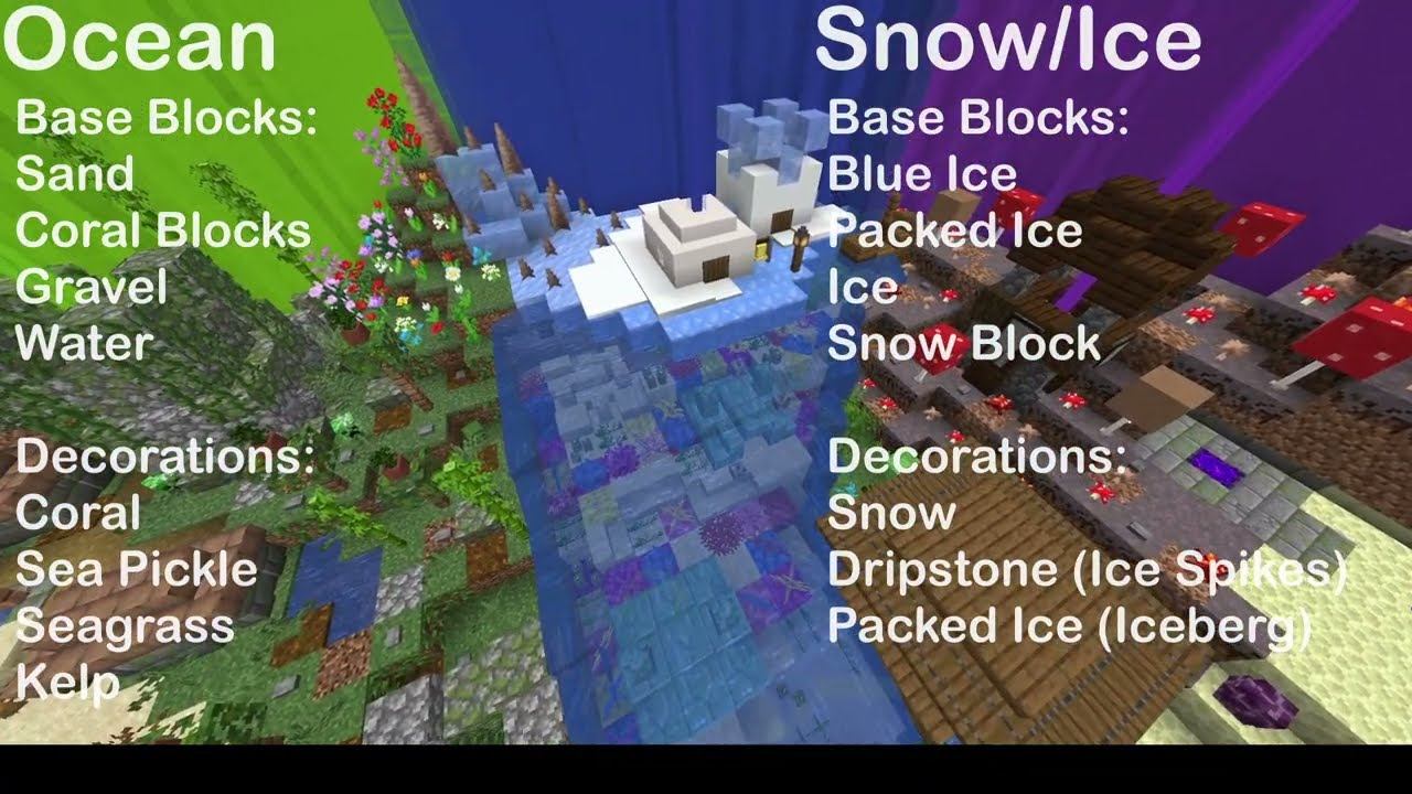 Minecraft Mini BIOMES Build Tutorial - смотреть видео онлайн от «Wisdom ...