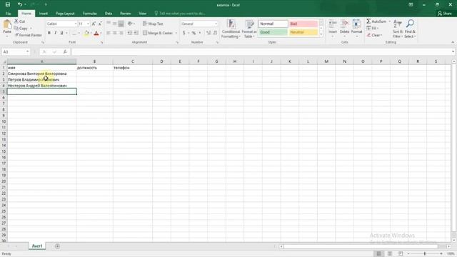 Создание персональных визиток с использованием автоматизации данных