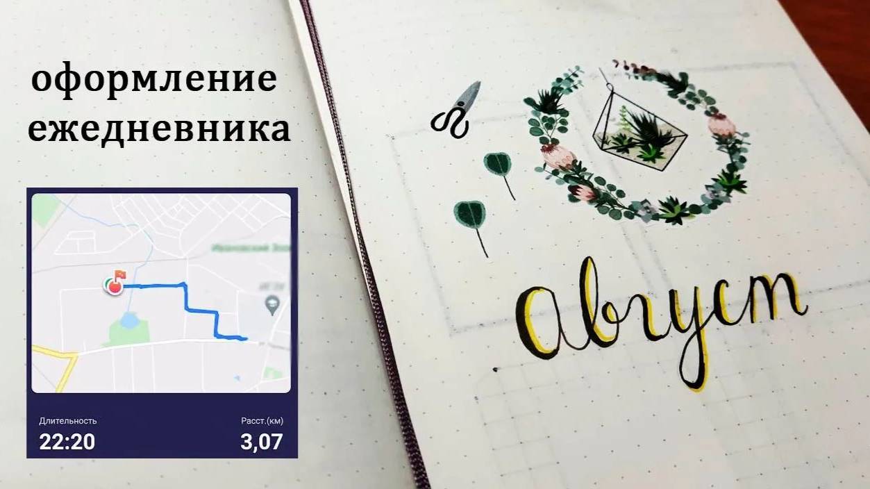 Оформление ЕЖЕДНЕВНИКА на август 2021 года - Bullet Journal | Svetlana Bujo