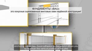 Pile-screw foundation BAUFUNDAMENT