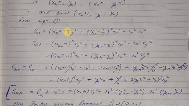 Mid Point Ellipse Drawing Algorithm : Computer Graphics - смотреть ...