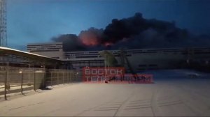 Пожар на Озерном ГОК в Бурятии