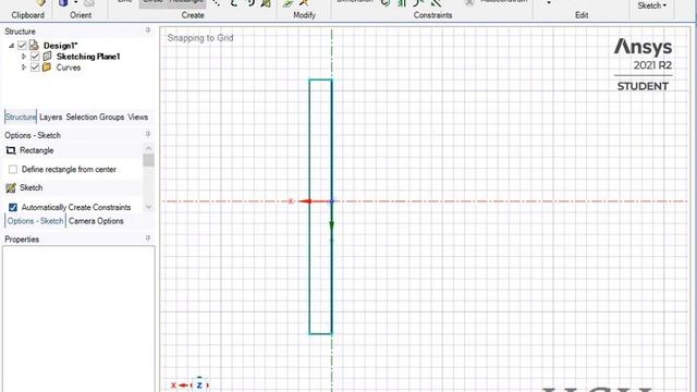 Ansys( выдавливание по траектории) sweep