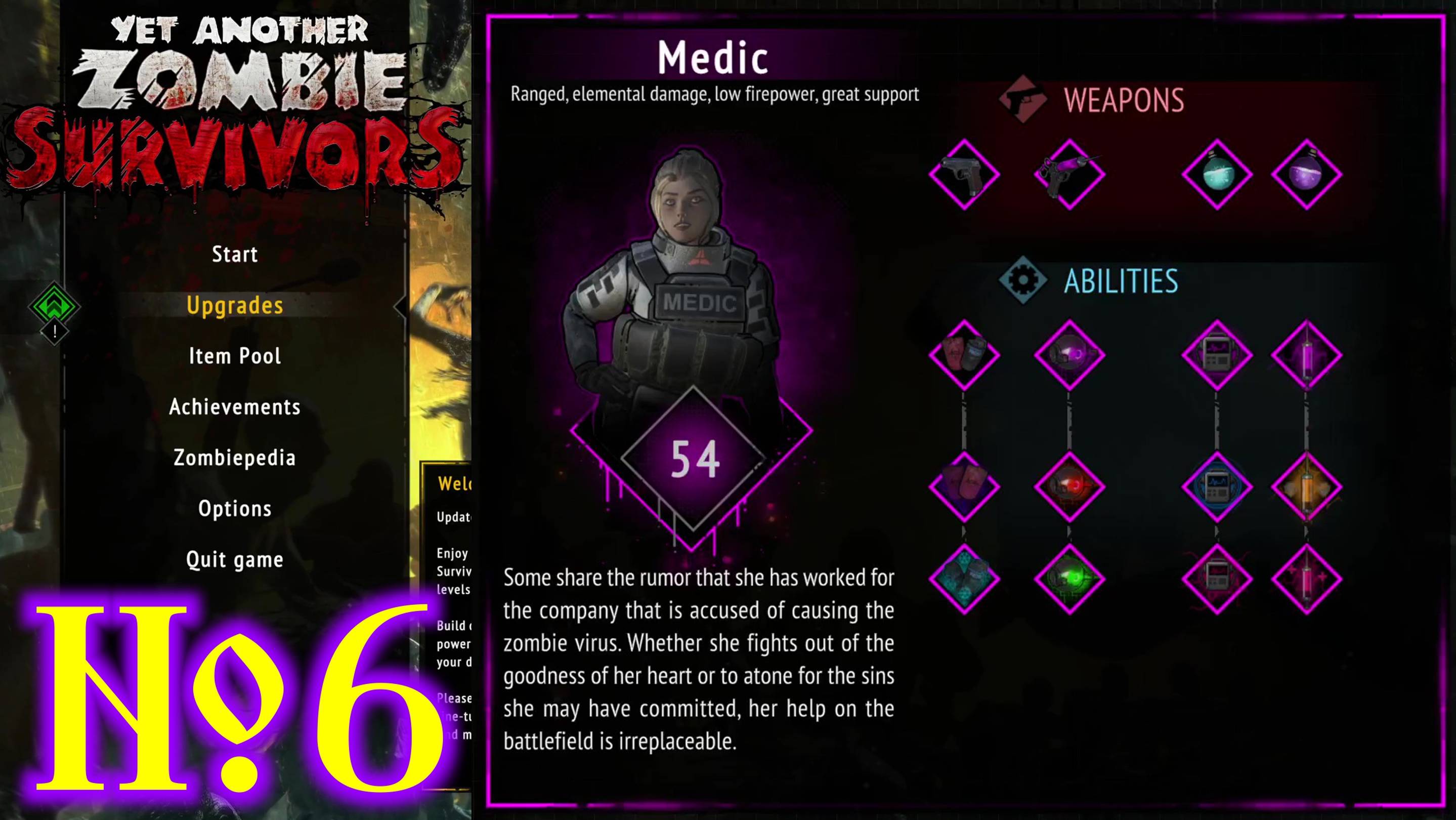 Yet Another Zombie Survivors №6 Medic